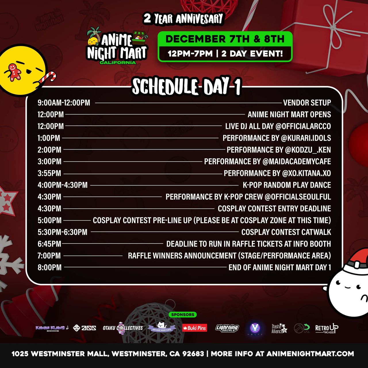 Schedule - Anime Night Mart